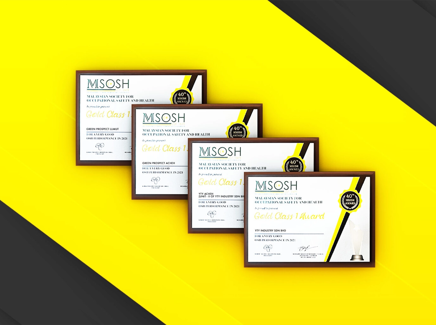 YTY Recognized by MSOSH with Multiple Health & Safety Awards
